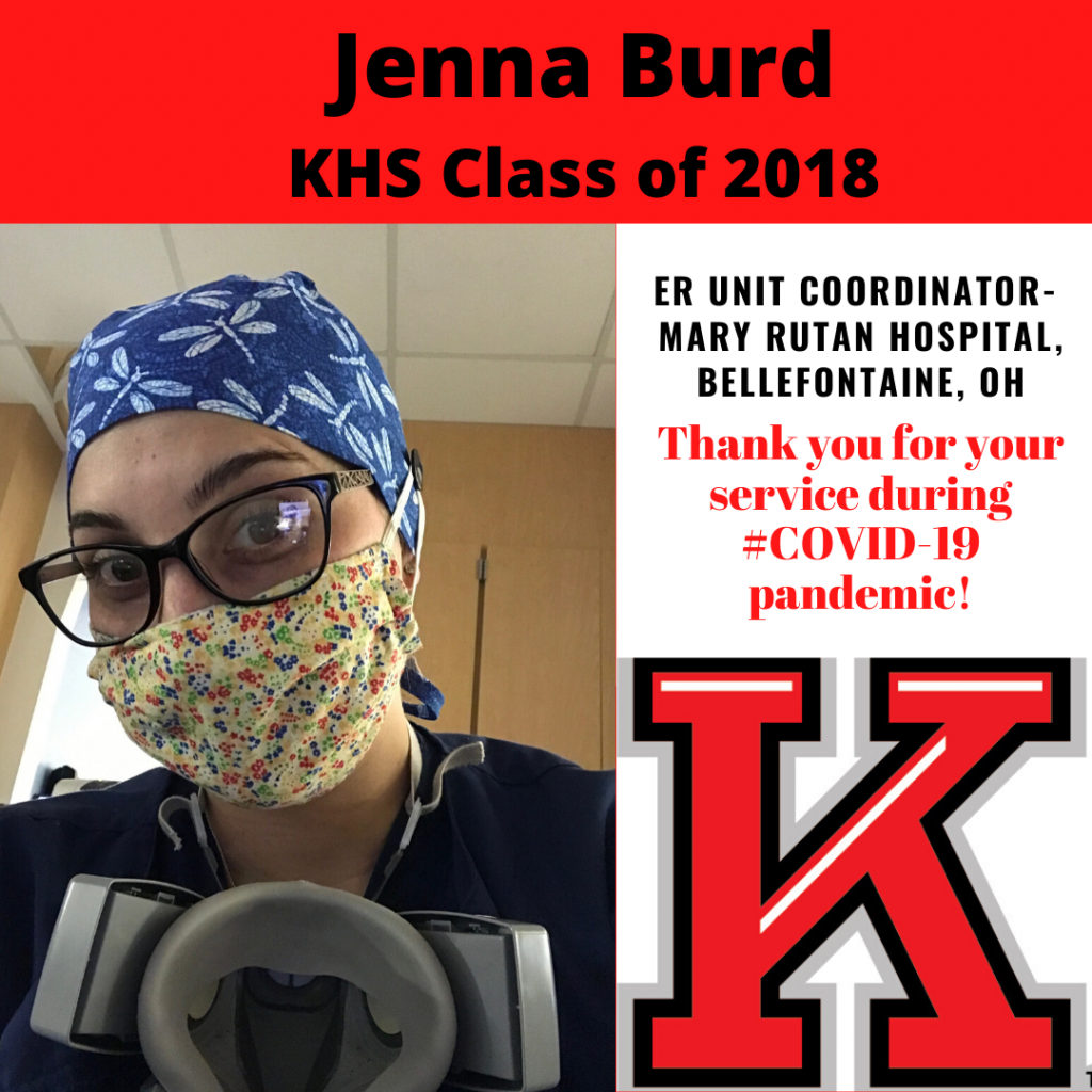 Thank you Front Line Wildcat Hero: Jenna Burd, KHS’18! – Kenton City ...