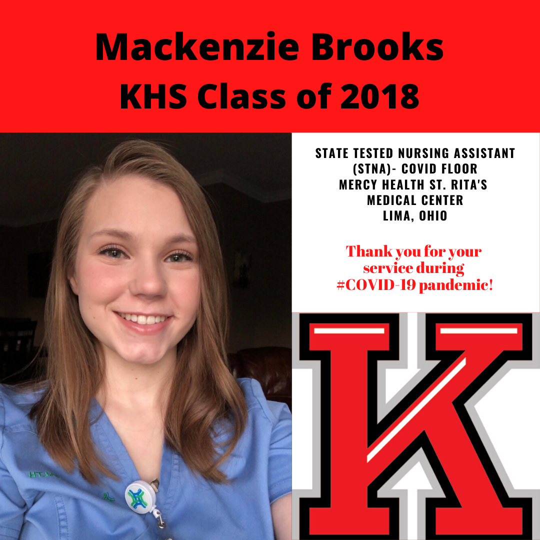 Thank you Front Line Wildcat Hero: Mackenzie Brooks, KHS’18! – Kenton ...