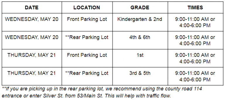 KES student personal items pick up – UPDATED – 5/17 – Kenton City Schools