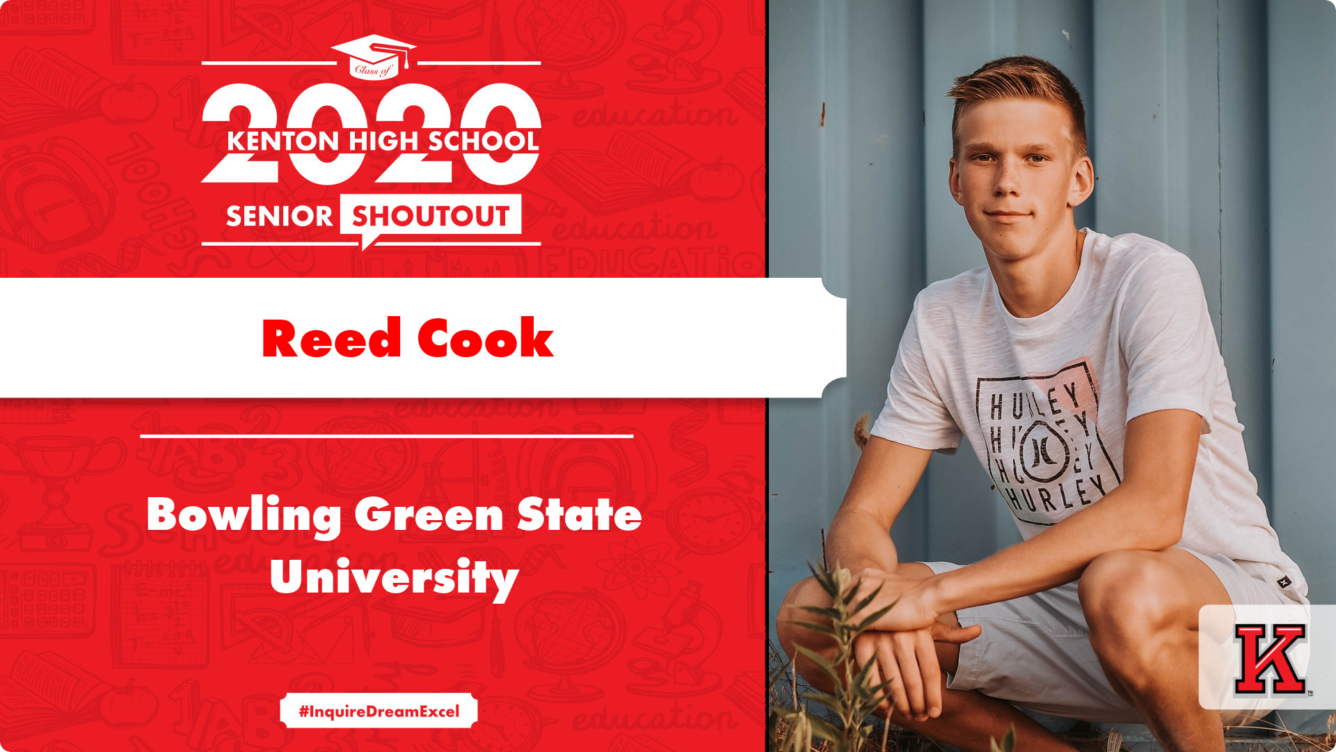 KHS 2020 Senior Shoutout – Reed Cook #InquireDreamExcel – Kenton City ...