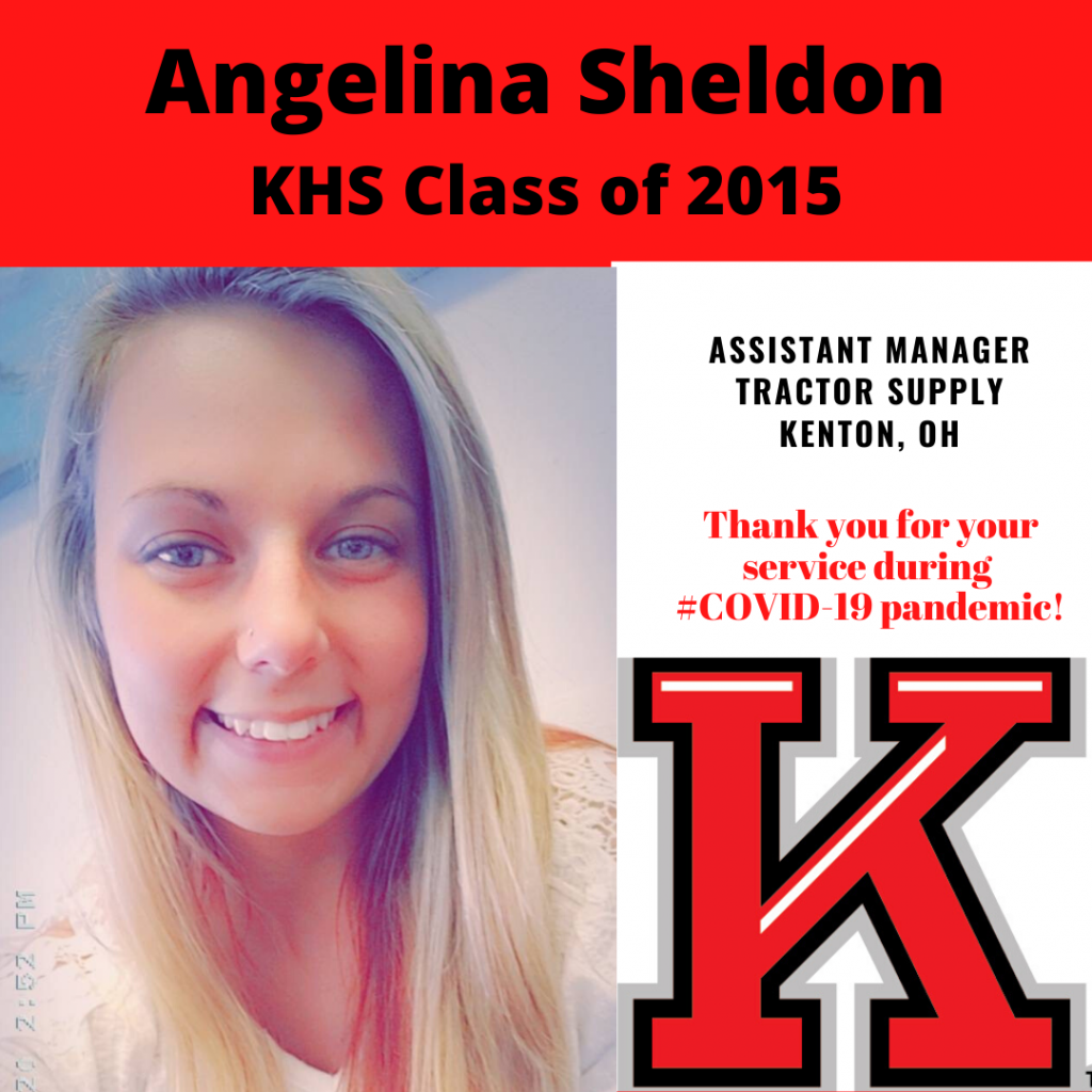 Thank you Front Line Wildcat Hero: Angelina Sheldon, KHS’15! – Kenton ...