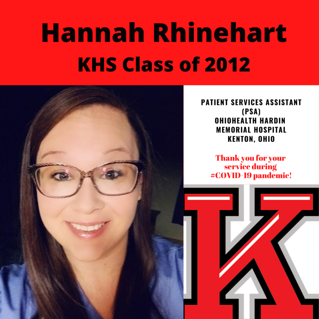 Thank you Front Line Wildcat Hero: Hannah Rhinehart, KHS’12! – Kenton ...