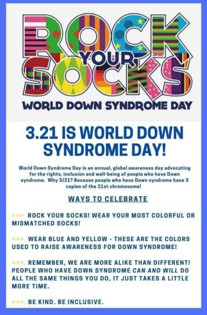 3/21 is World Down Syndrome Day – Kenton City Schools