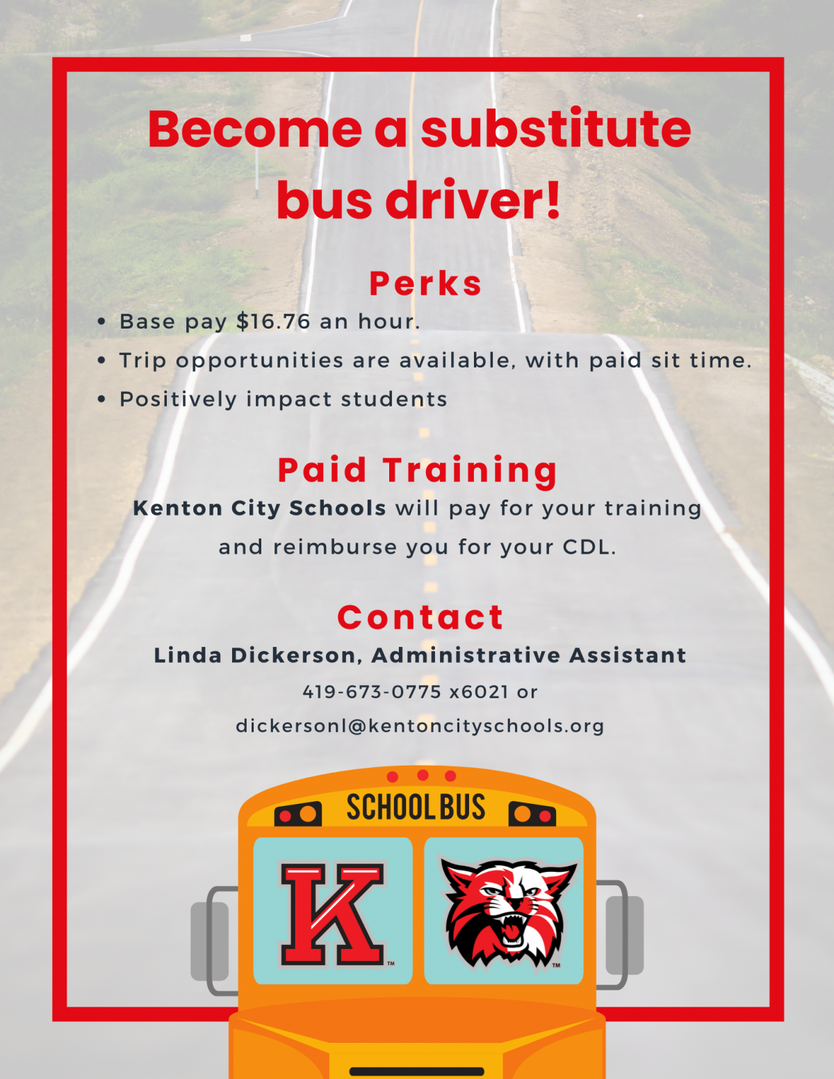 Kenton City Schools seeking substitute bus drivers – Kenton City Schools